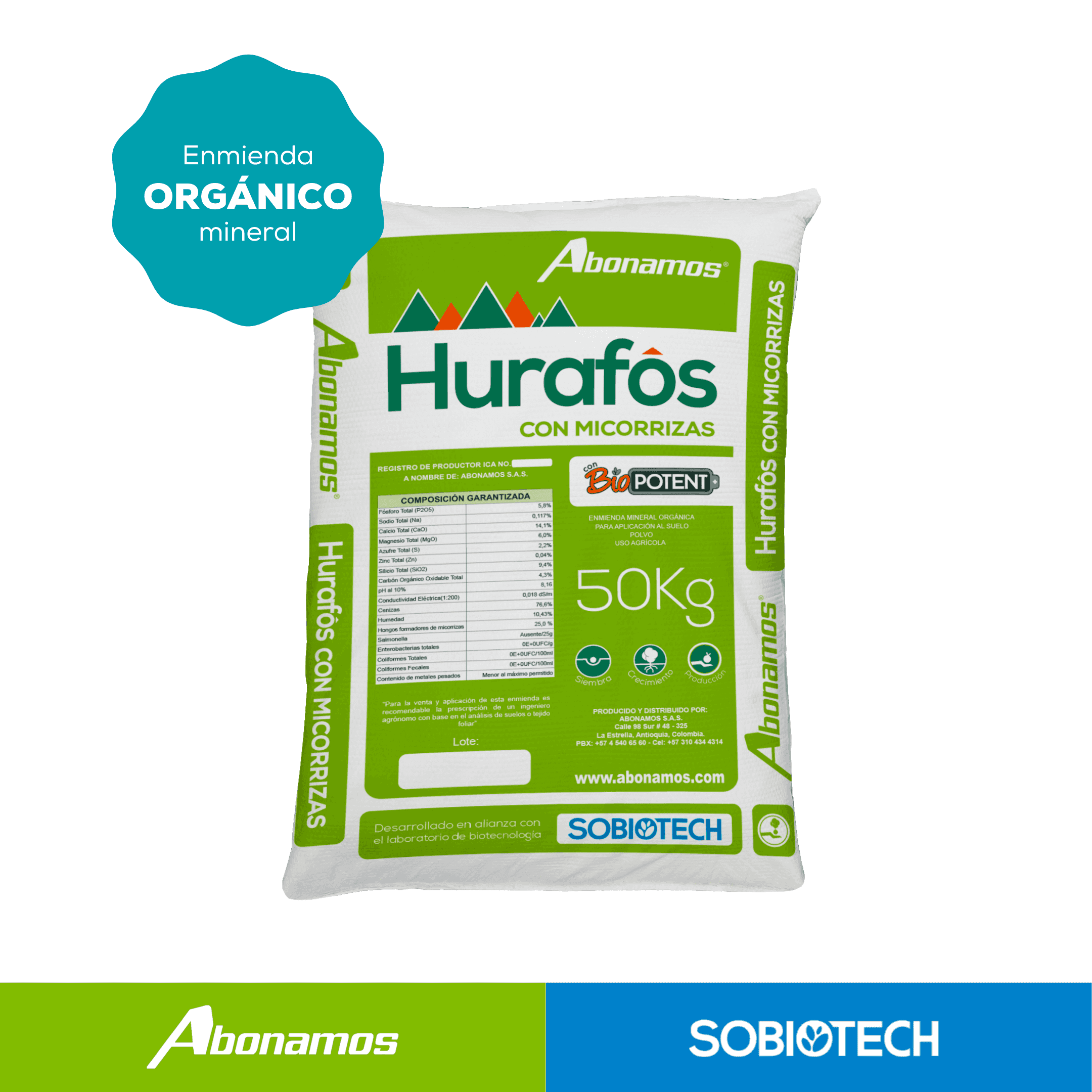 Enmienda Mineral Orgánica Hurafos con Micorrizas | Croper