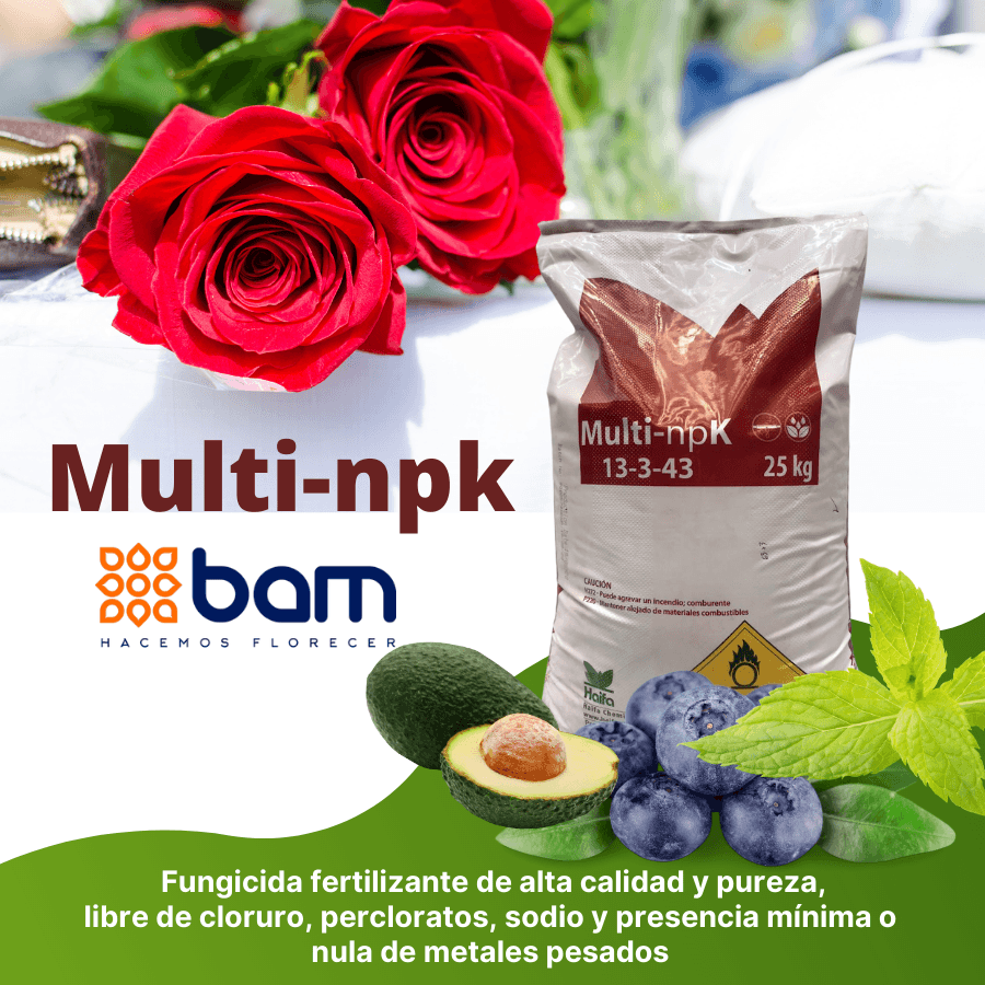 Fertilizante Soluble Multi Npk 13-3-43 X 25 Kg | Croper