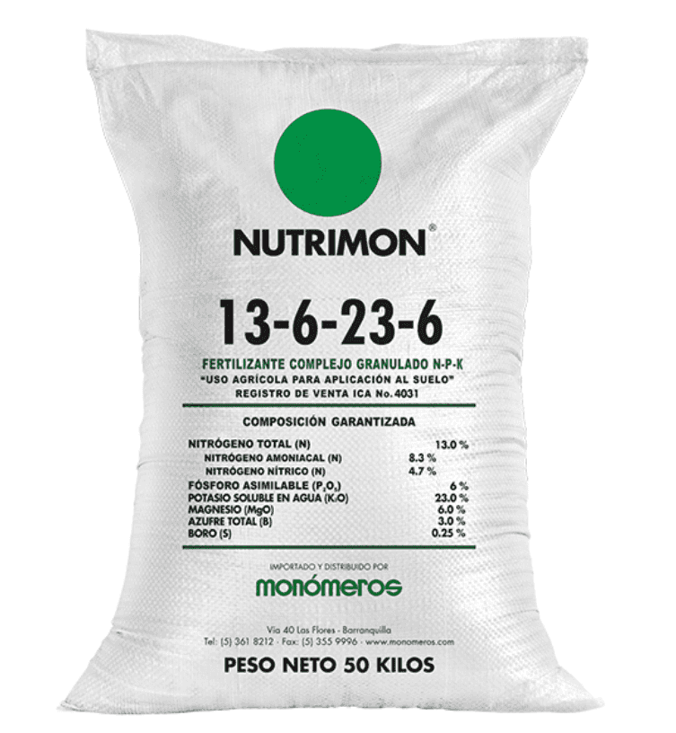 Fertilizante Complejo Edáfico 13-6-23-6 NUTRIMON | Croper