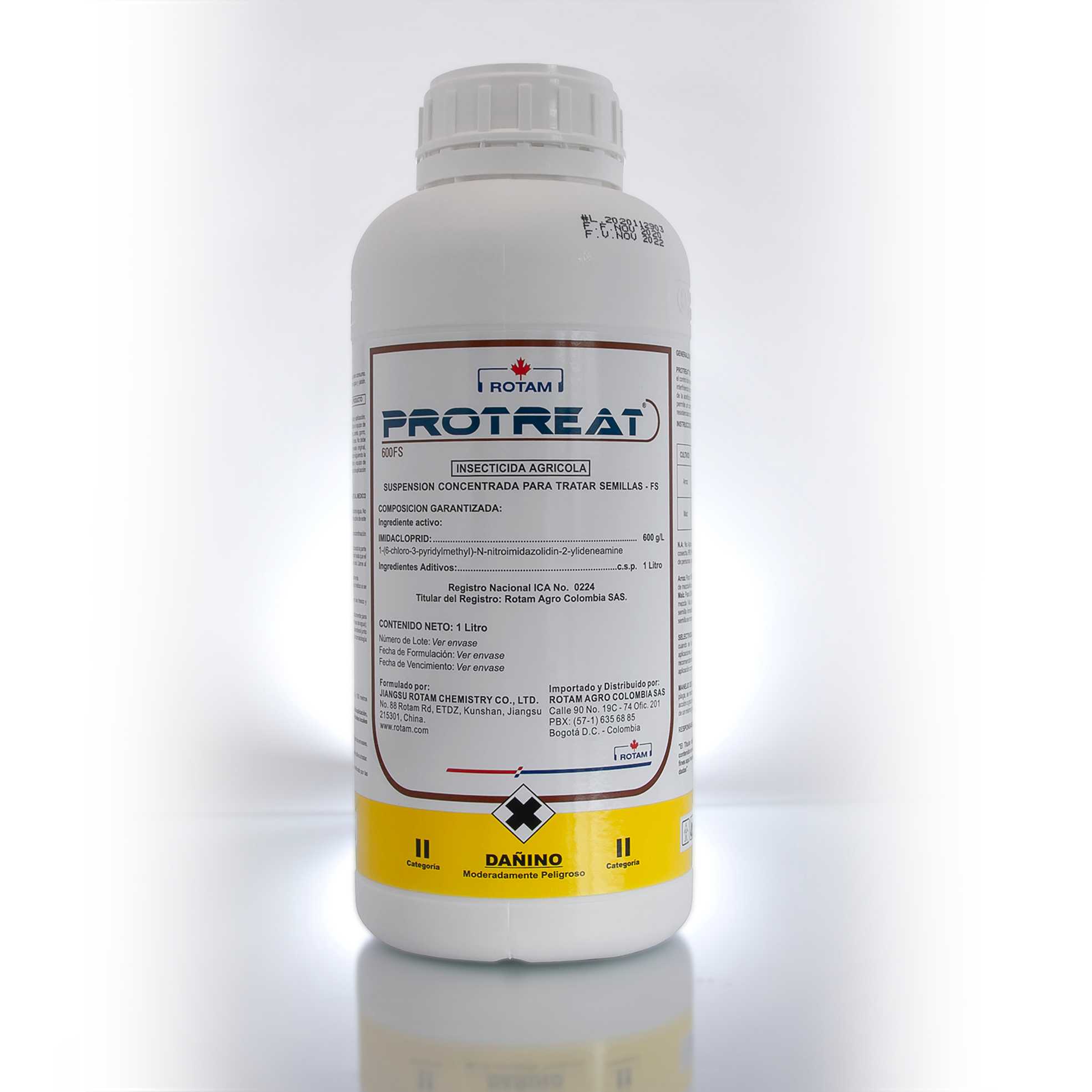 Insecticidas PROTREAT 600 FS Rotam insecticida que actúa por contacto e ...