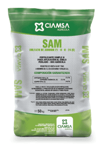 Fertilizante Sulfato de amonio 21-0-0-24 SAM | Croper