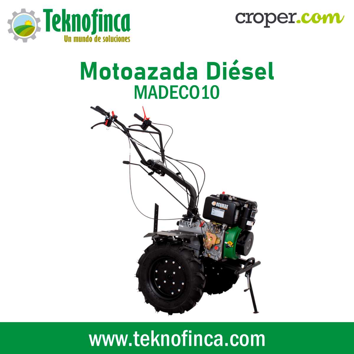Motoazada/Motocultor Diésel 10HP ECOMAX | Croper
