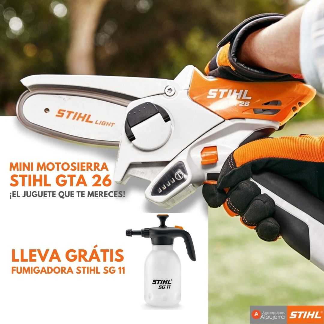Mini Motosierra STIHL GTA 26 + Fumigadora Manual STIHL SG 11 | Croper