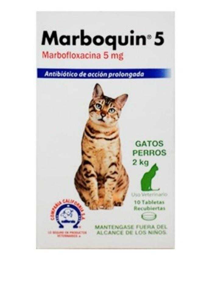Antibiótico Marboquin 5 Mg perro y gato - 2 Kg A | Croper