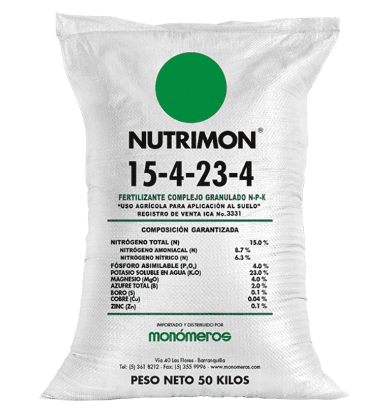 Fertilizante Complejo Edáfico 15-4-23-4 NUTRIMON | Croper