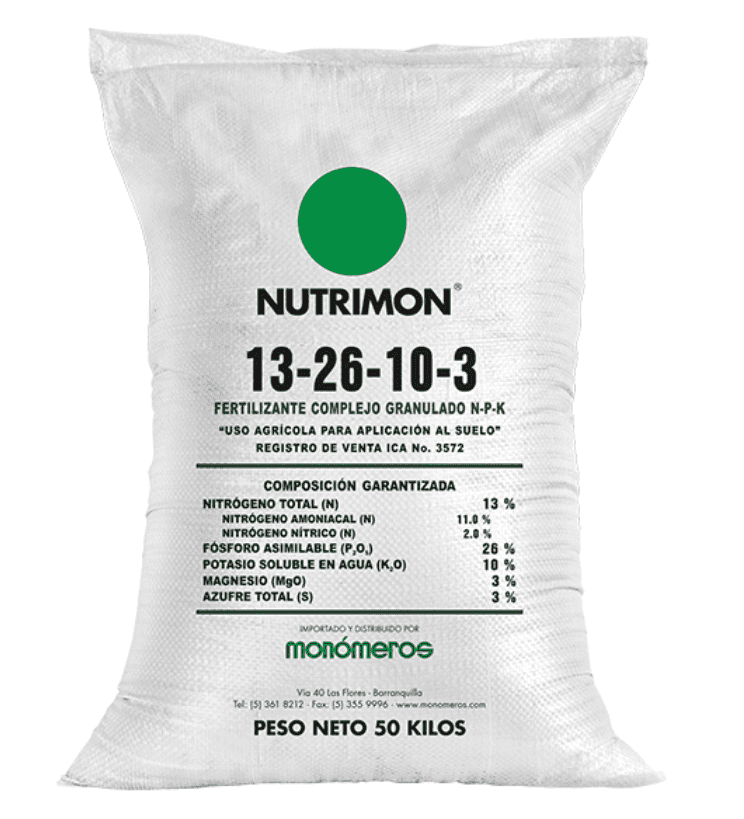 Fertilizante Complejo Edáfico 13-26-10-3 NUTRIMON | Croper