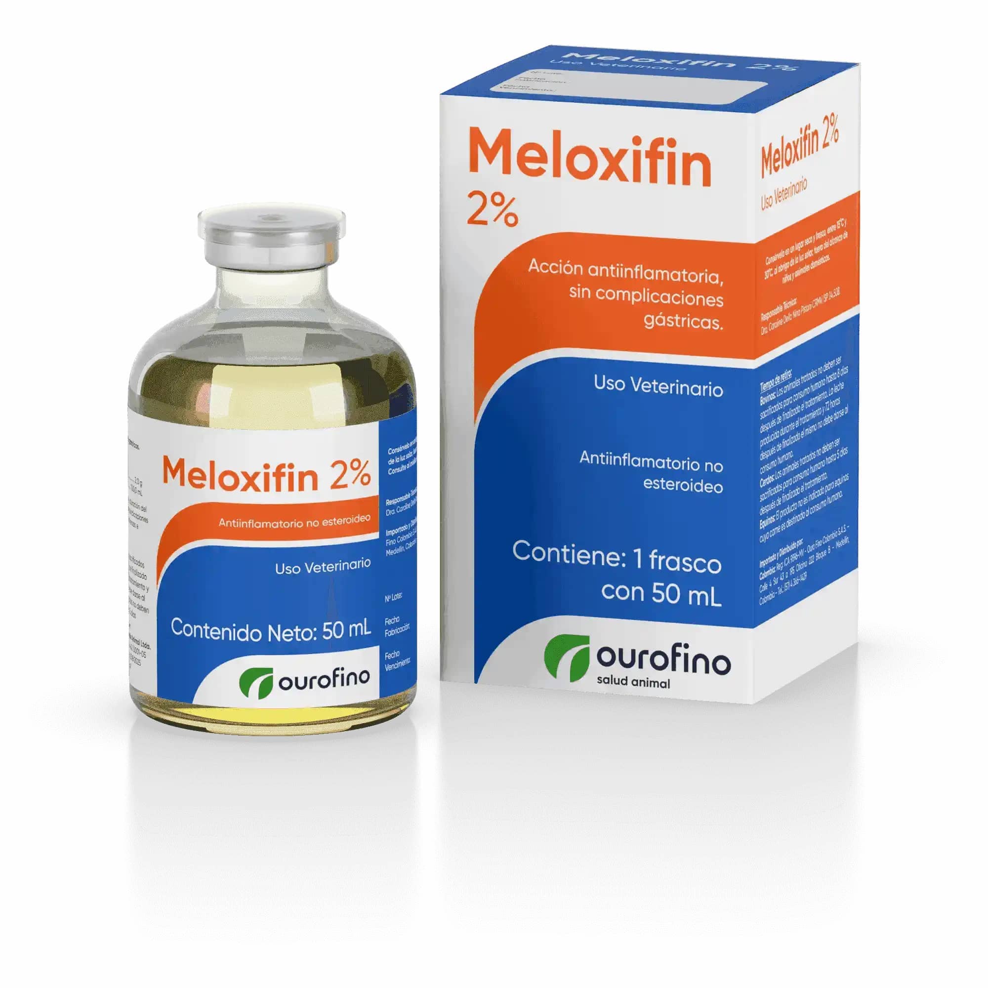 Antiinflamatorio Meloxifin 2% x 50 ml - Ourofino | Croper