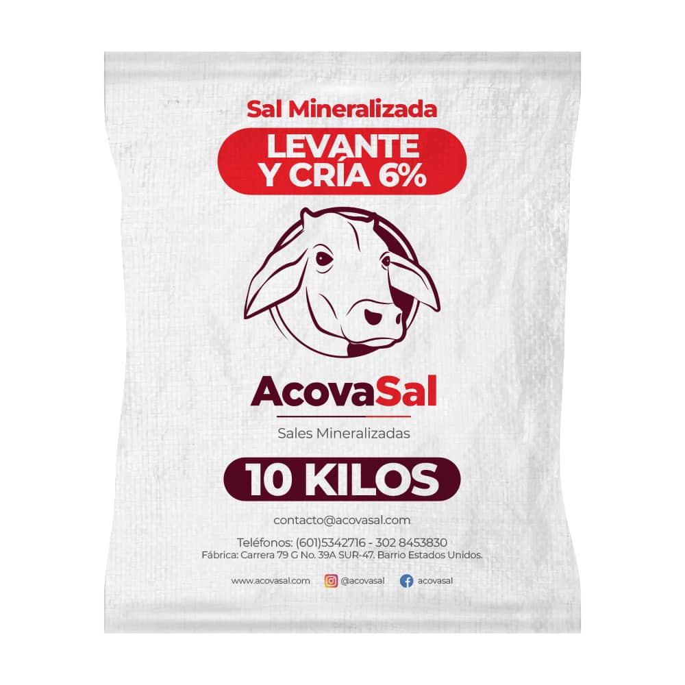 Sal Mineralizada Premium Cria 6 % x 10 Kg | Croper