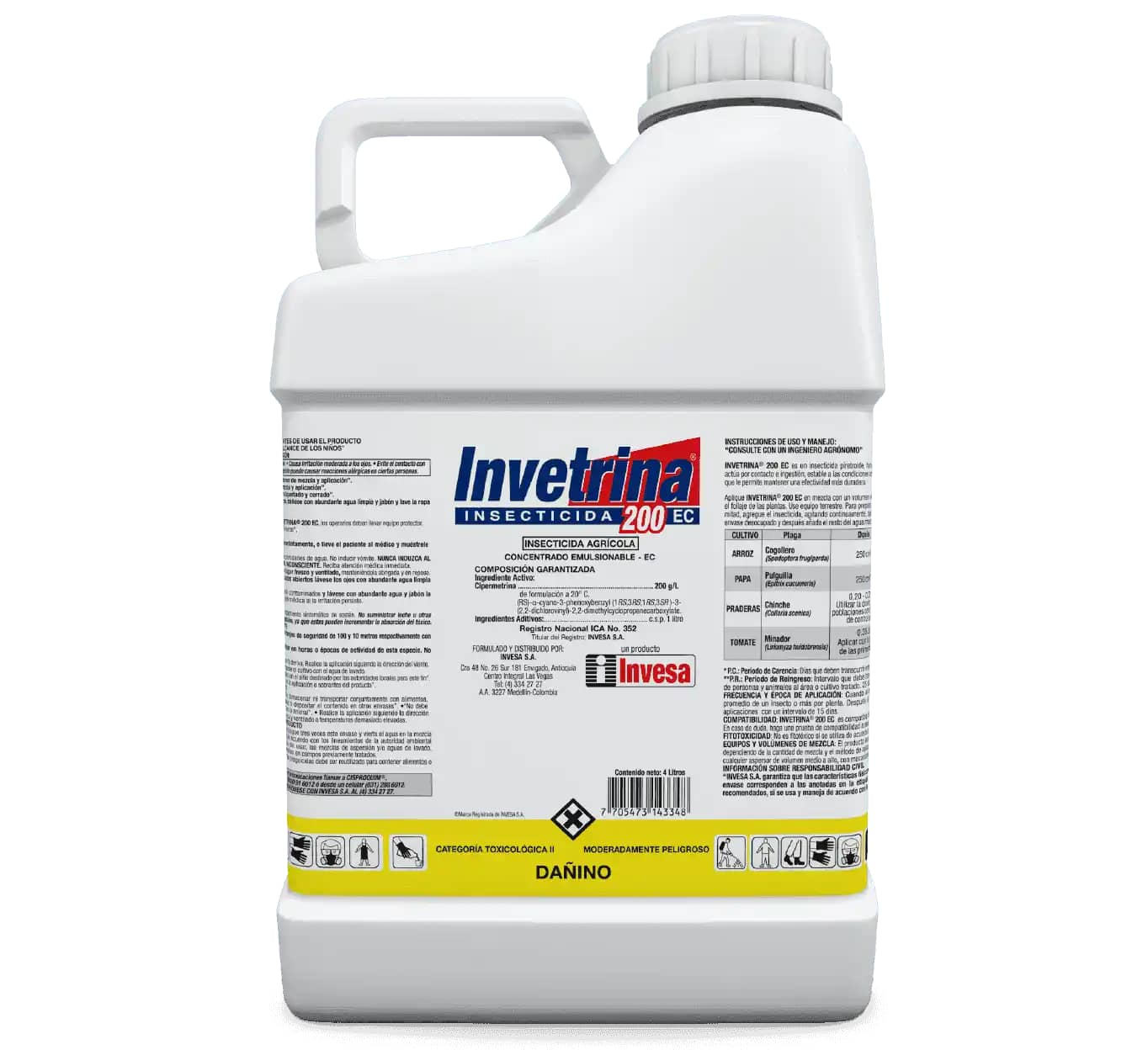 Insecticida Invetrina 200 Ec x 4 Litros | Croper