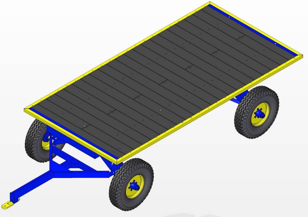 Remolque Quinta Rueda Fijo Planchón Madera RQF-5000 | Croper