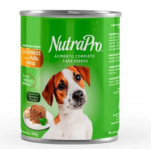 Nutrapro Latas Cachorros Pollo y Arroz x 400 Gr | Croper