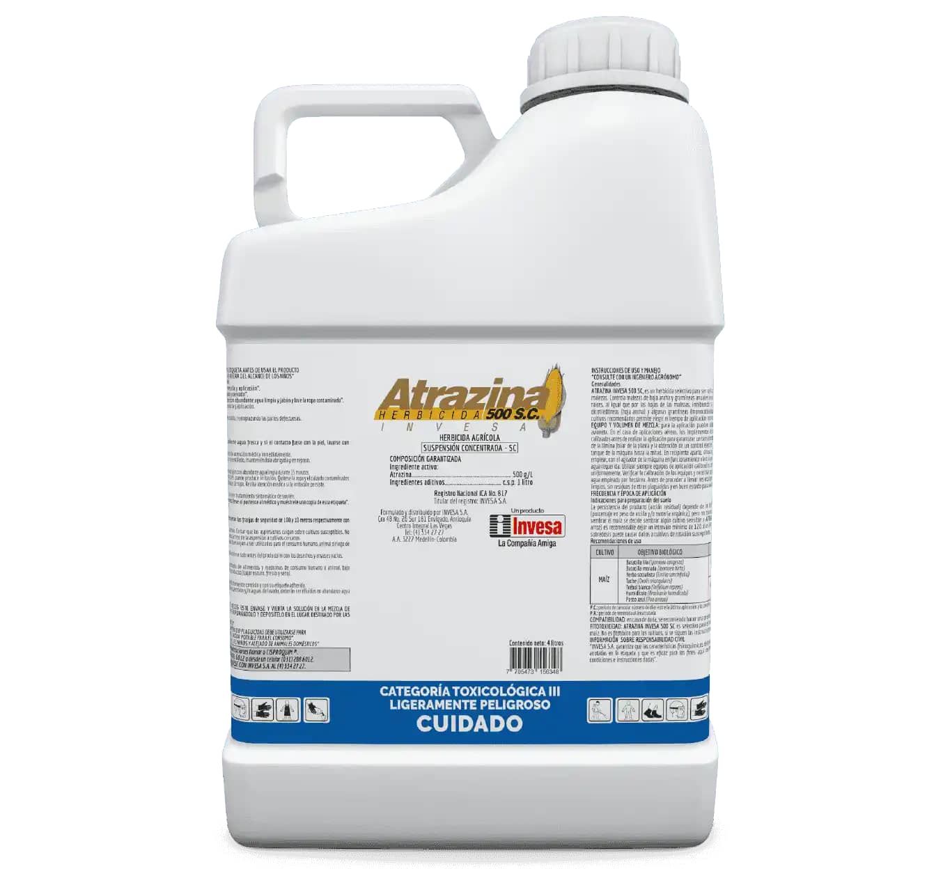 Herbicida Atrazina 500 Sc x 4 Lt | Croper