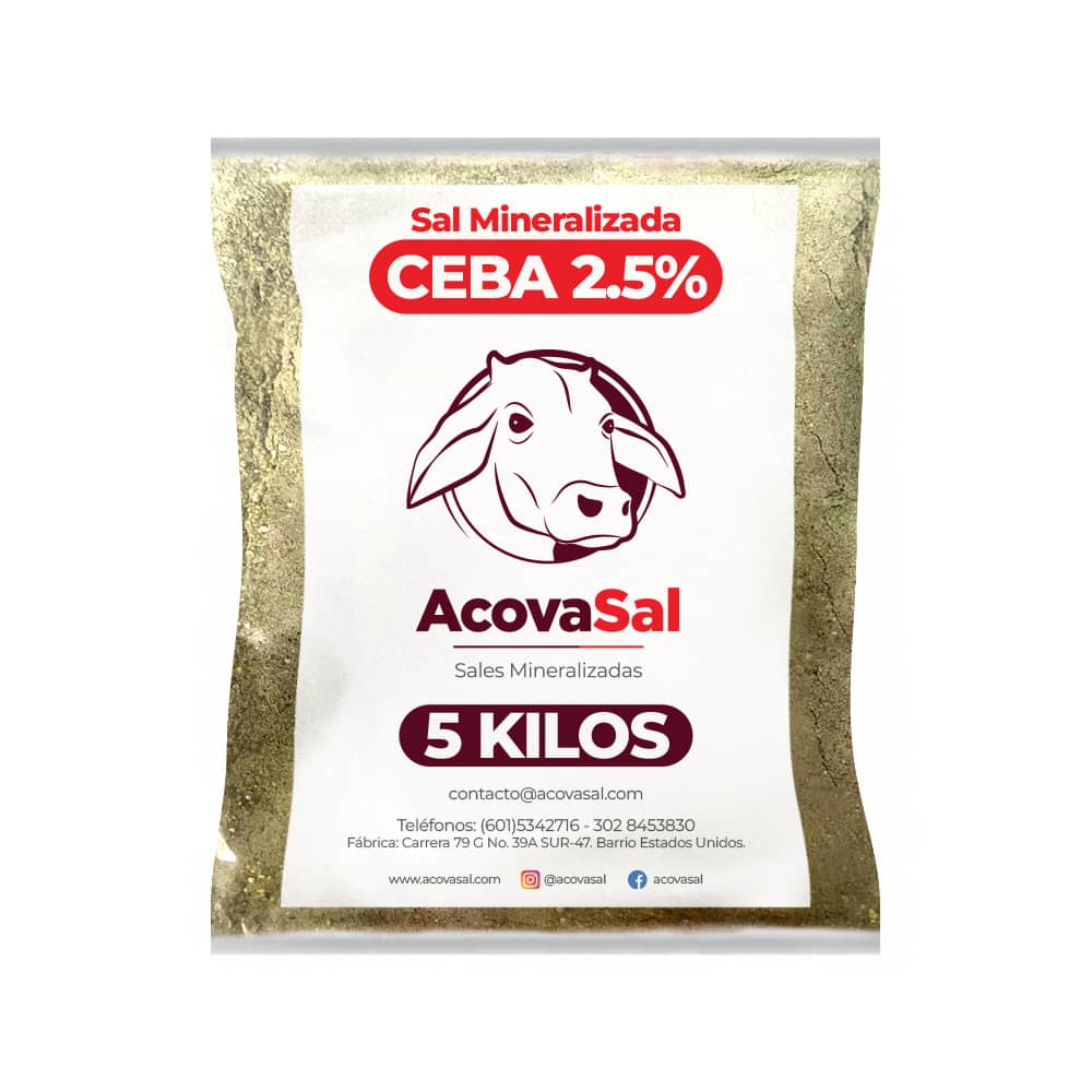 Sal Mineralizada Premium Ceba 2.5 % x 5 Kg | Croper