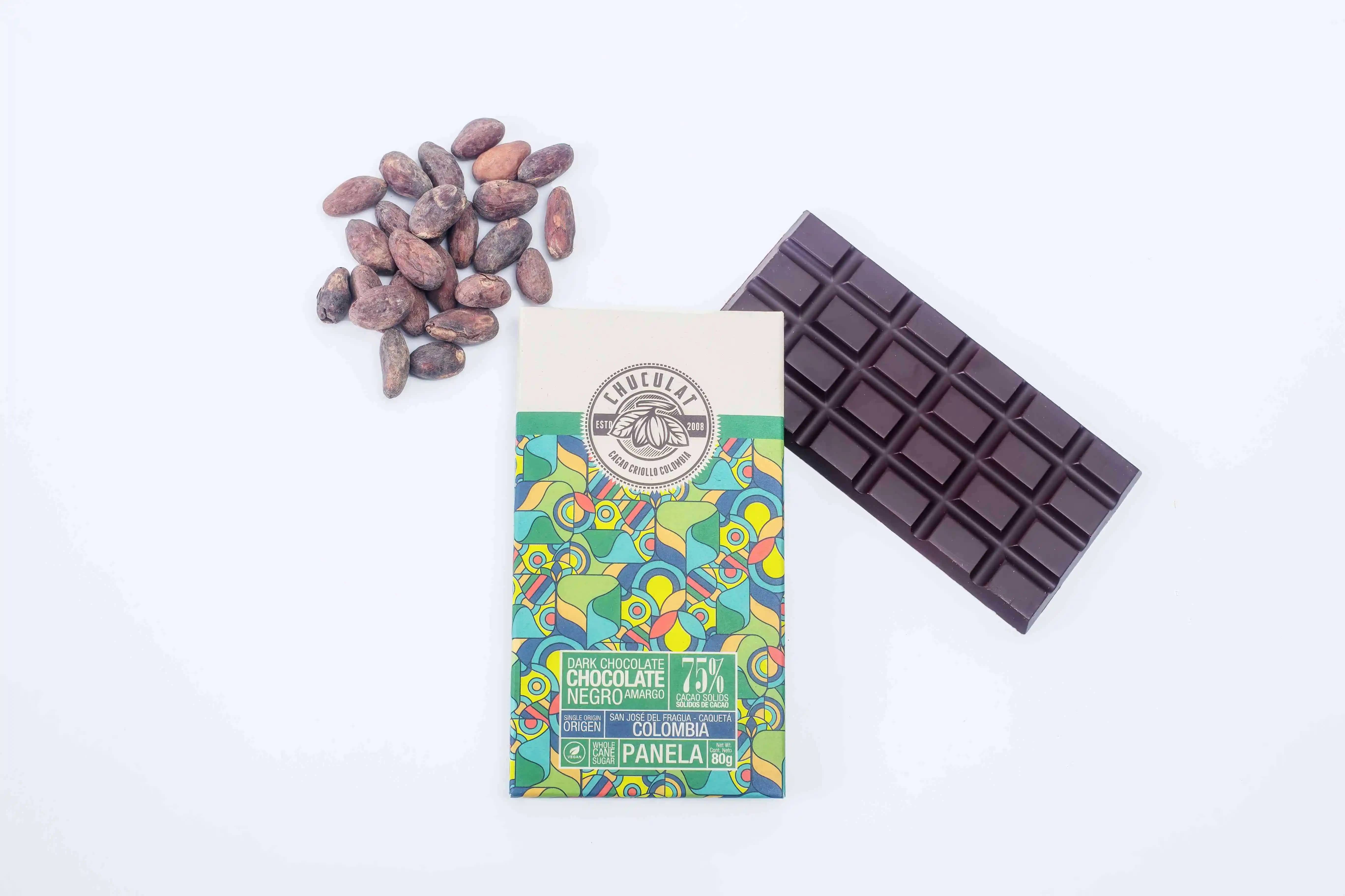 Barra de Chocolate al 75% cacao endulzado con panela | Croper