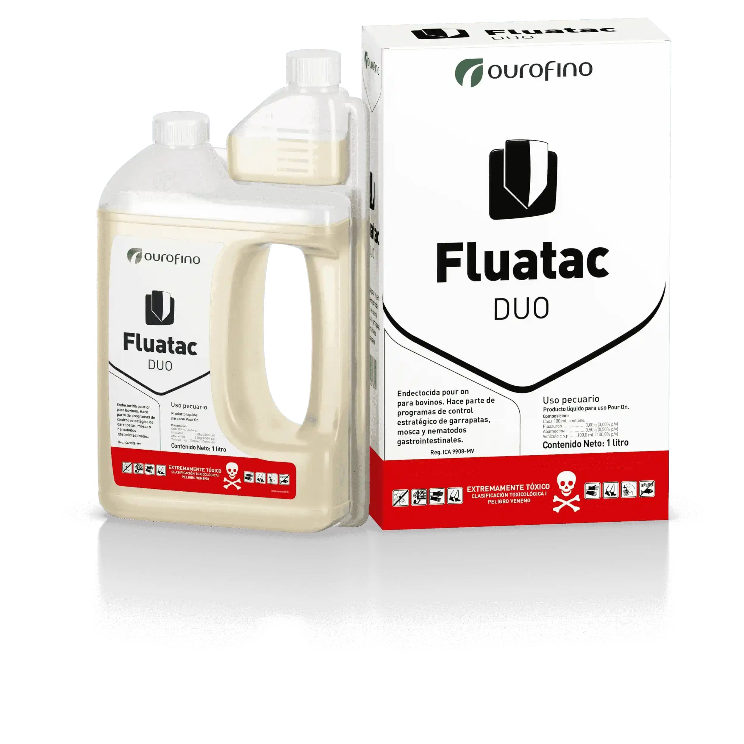 Desparasitante Fluatac Duo x 1 L - Ourofino | Croper