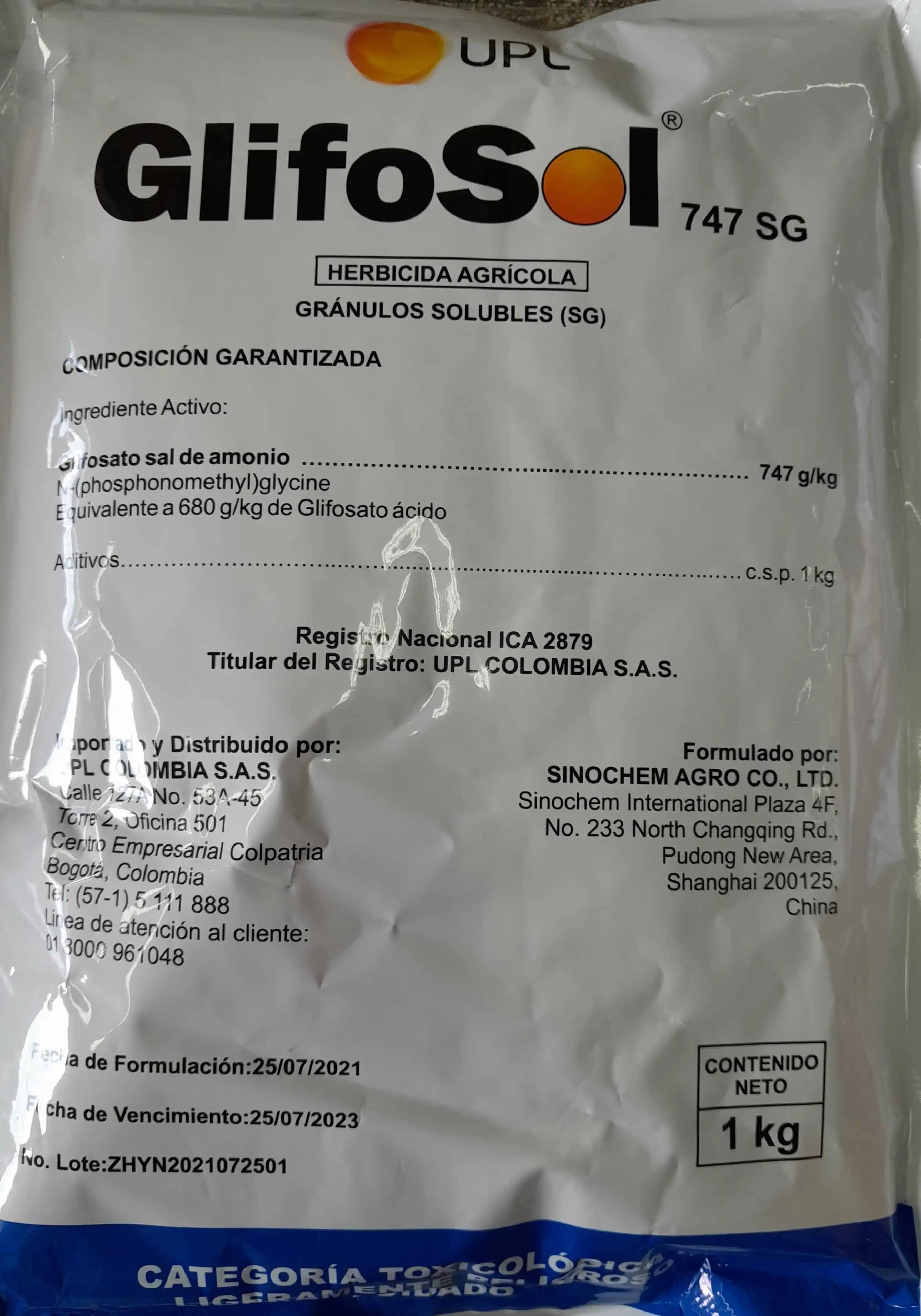 Herbicida post- emergente Glifosol 747 SG- Control de maleza | Croper